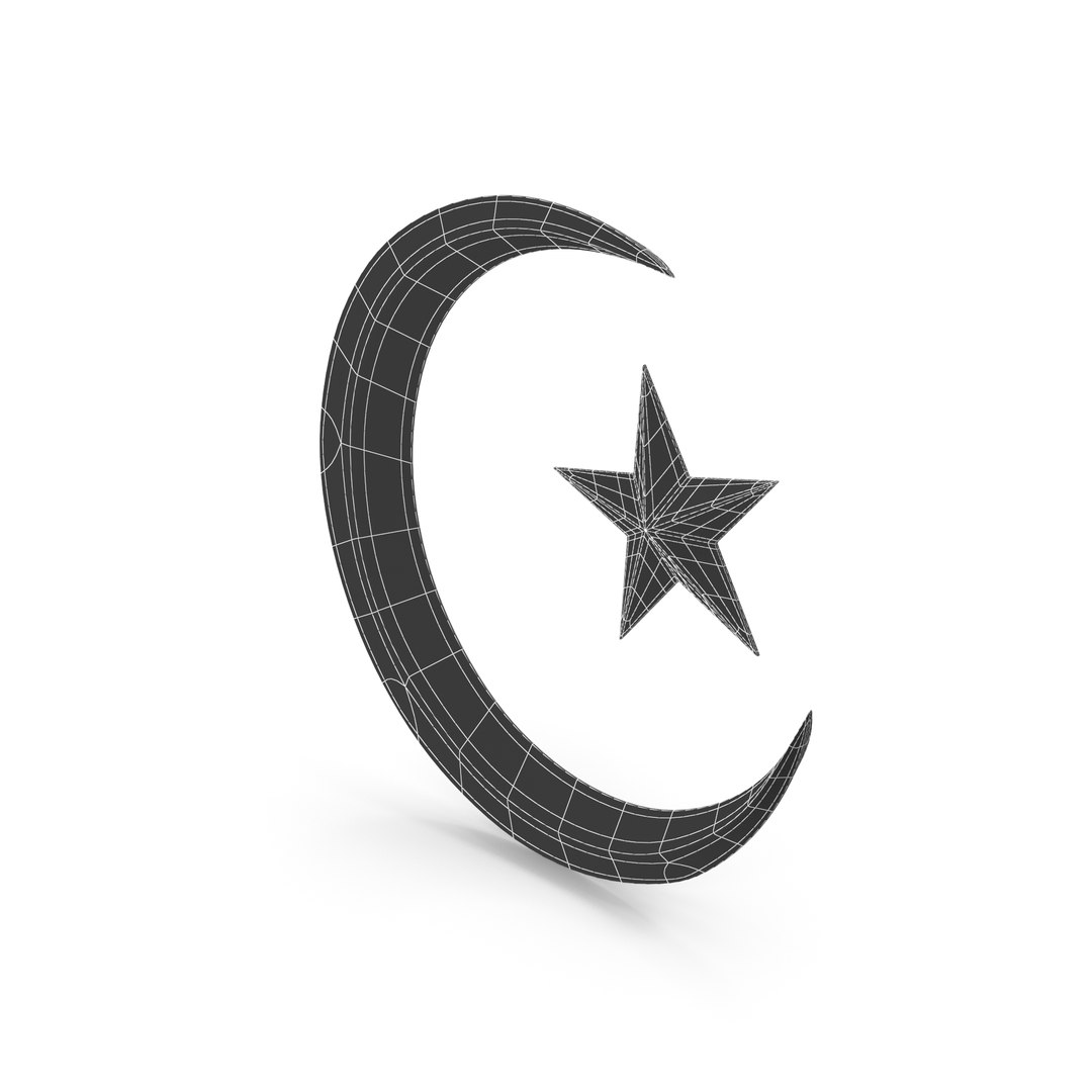 3D Gold Islamic Moon And Star Symbol - TurboSquid 2192025