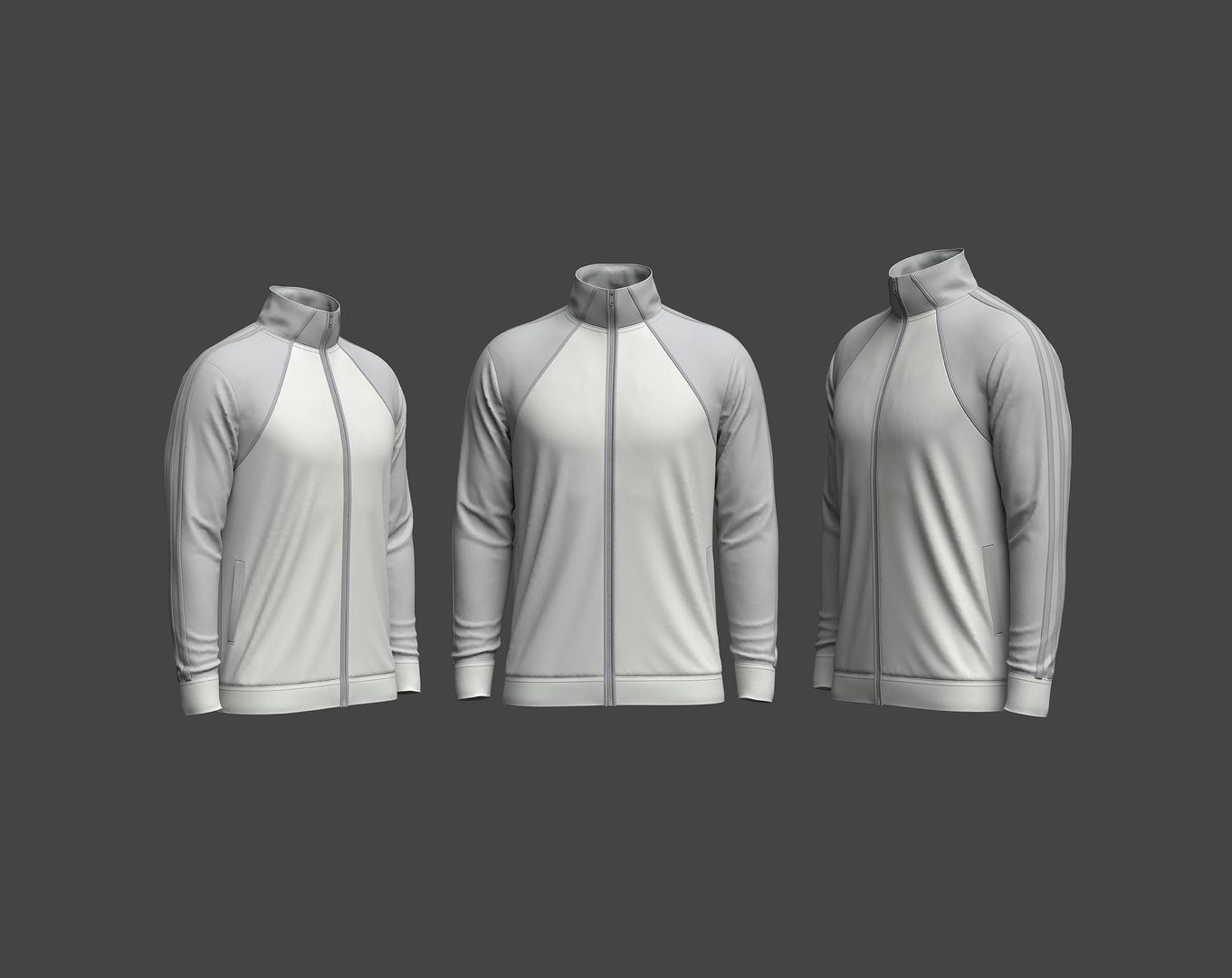 Raglan Jacket 3d Model Model - TurboSquid 2134237