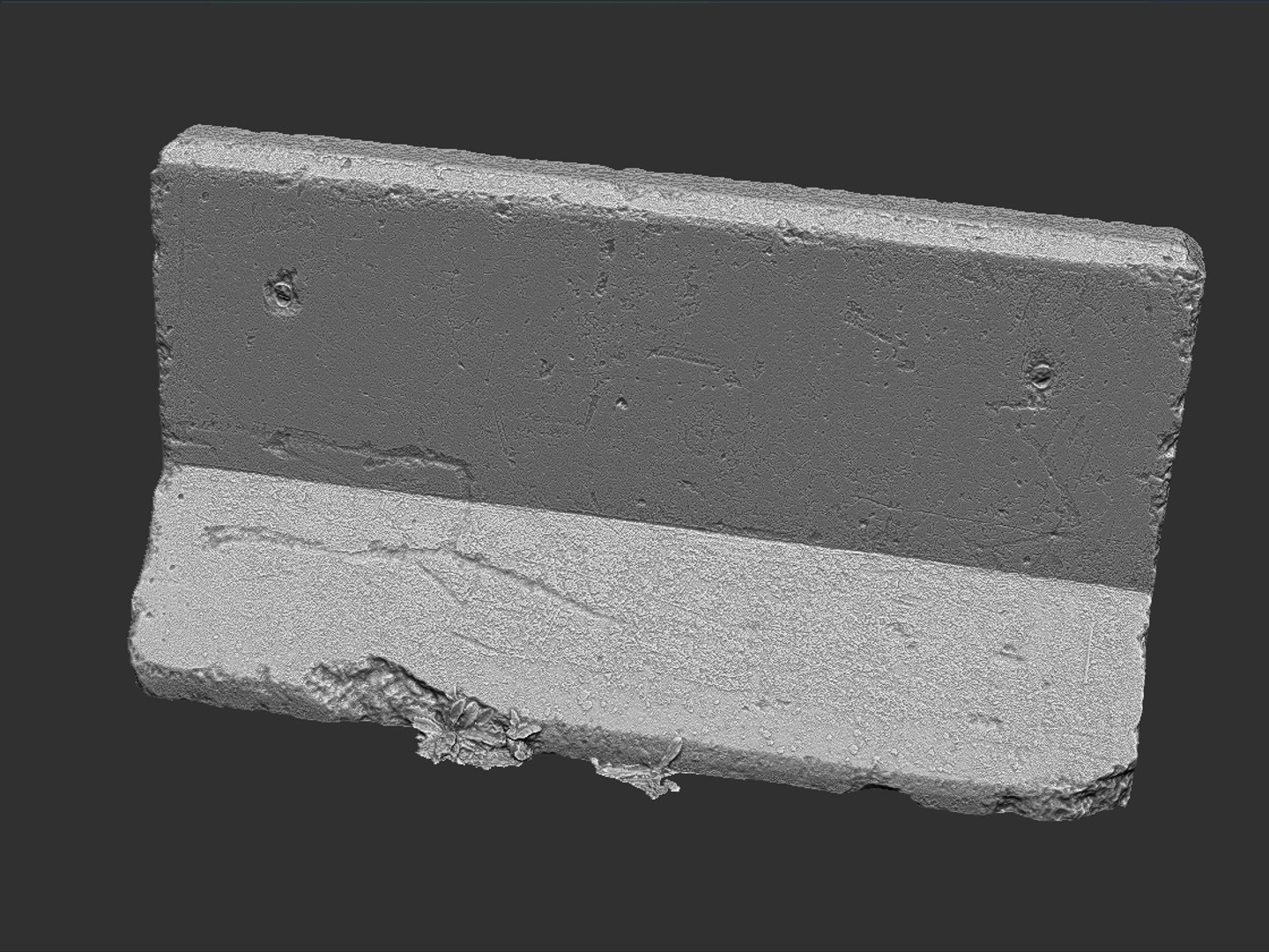 3d Concrete Barrier Scan 8k