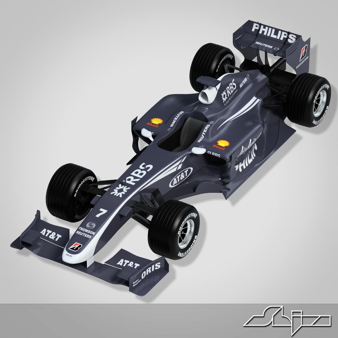 3d Model Williams Toyota Formula Car
