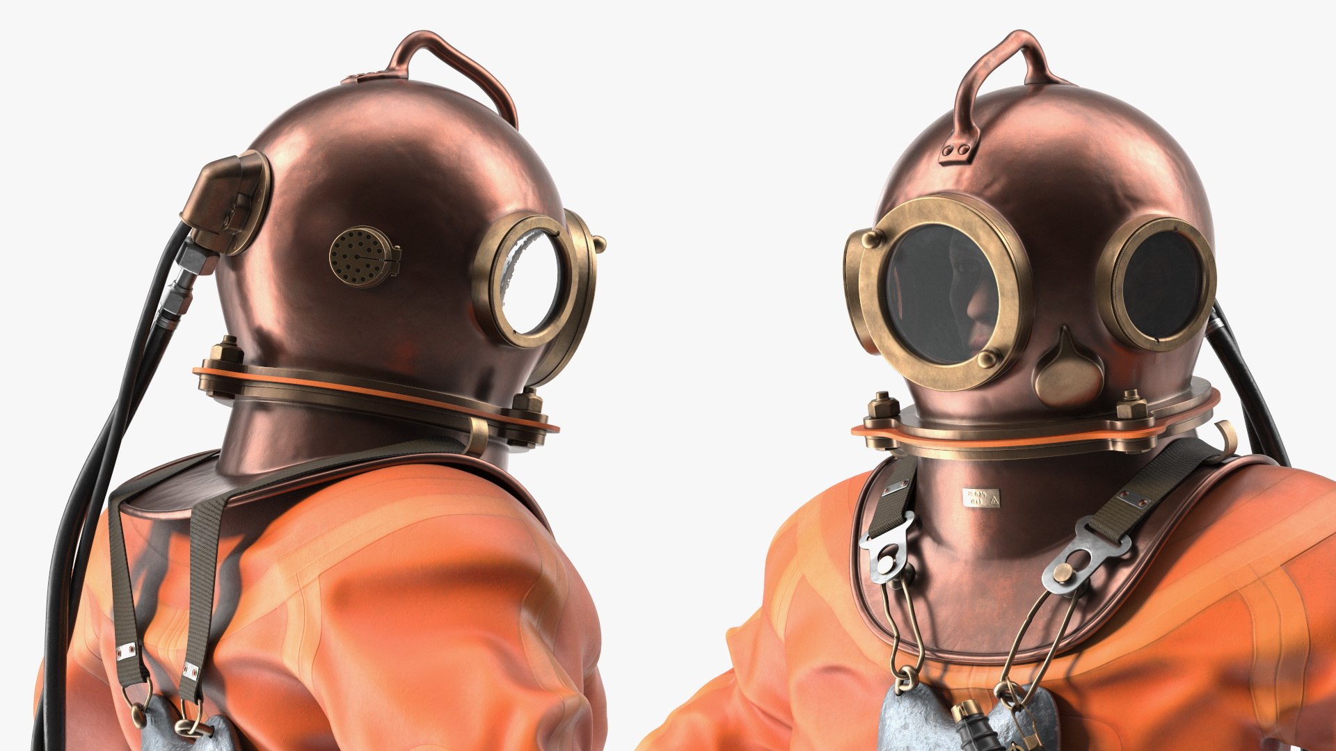 Retro Diving Gear 3D Model - TurboSquid 2314084