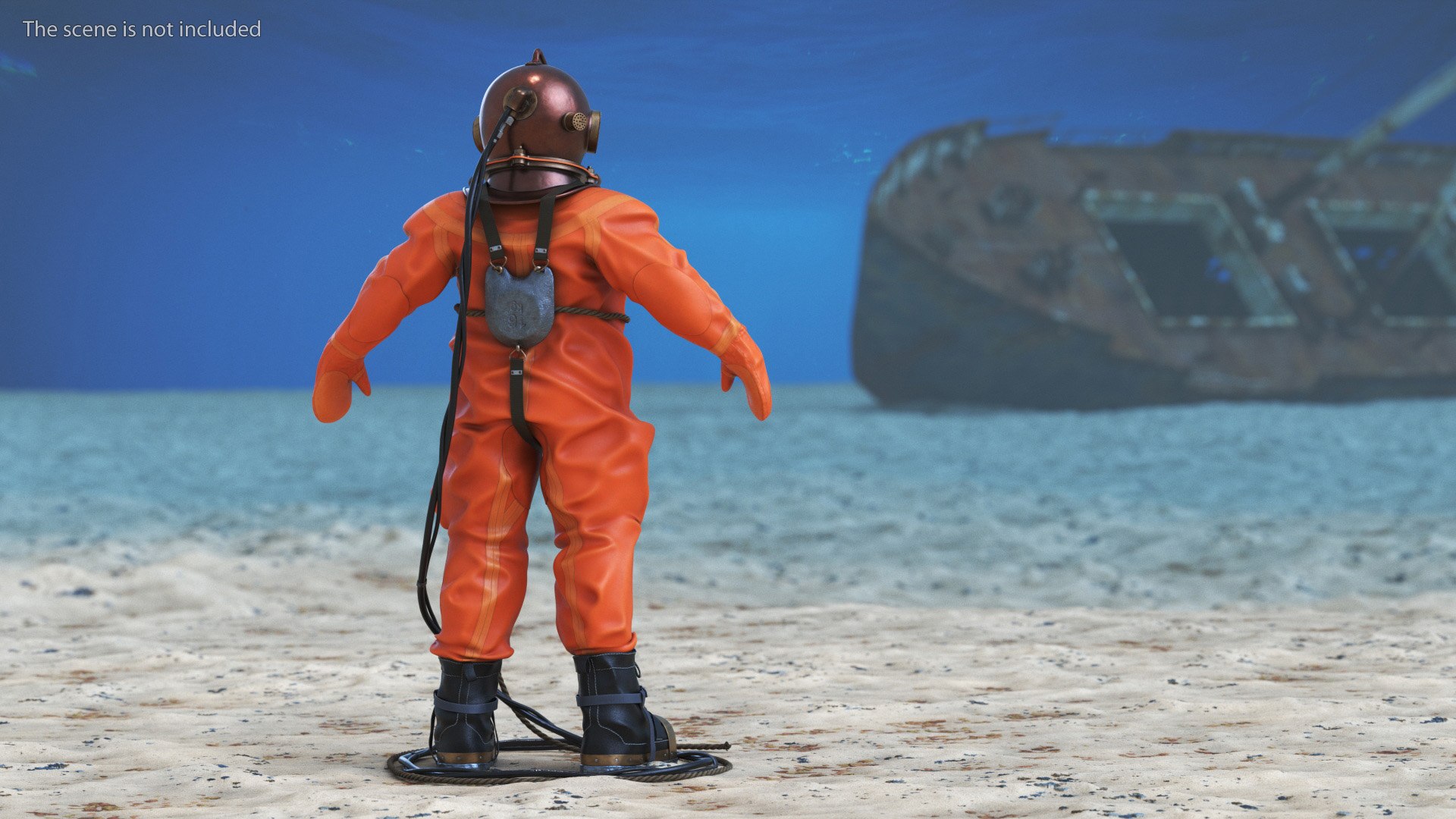 Retro Diving Gear 3D Model - TurboSquid 2314084