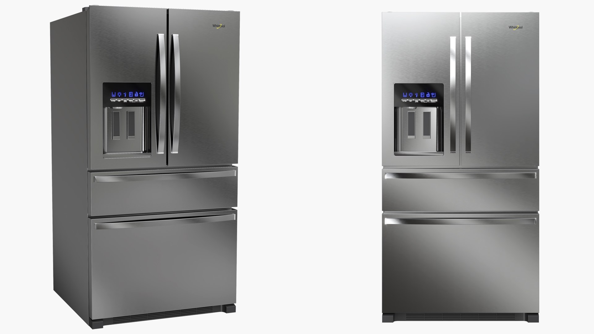 3D Whirlpool Refrigerator Collection - TurboSquid 2115412