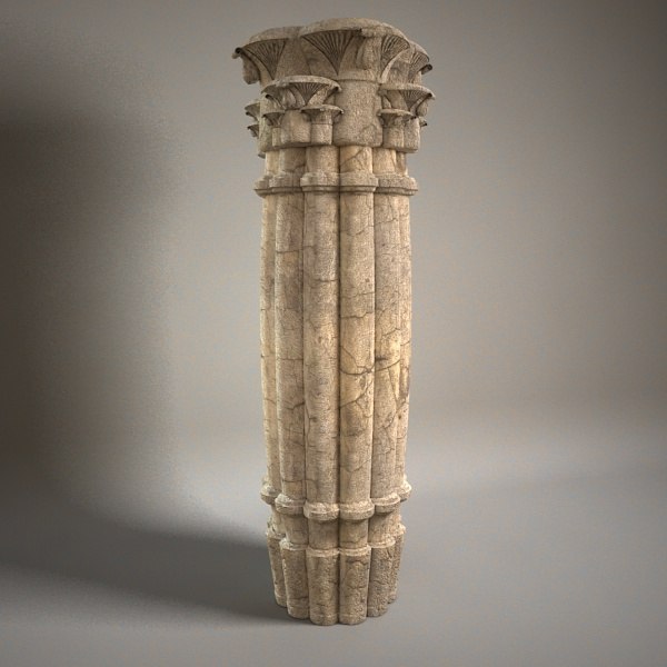 3d stone column