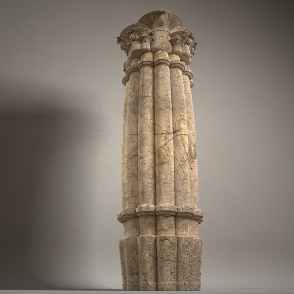 3d stone column