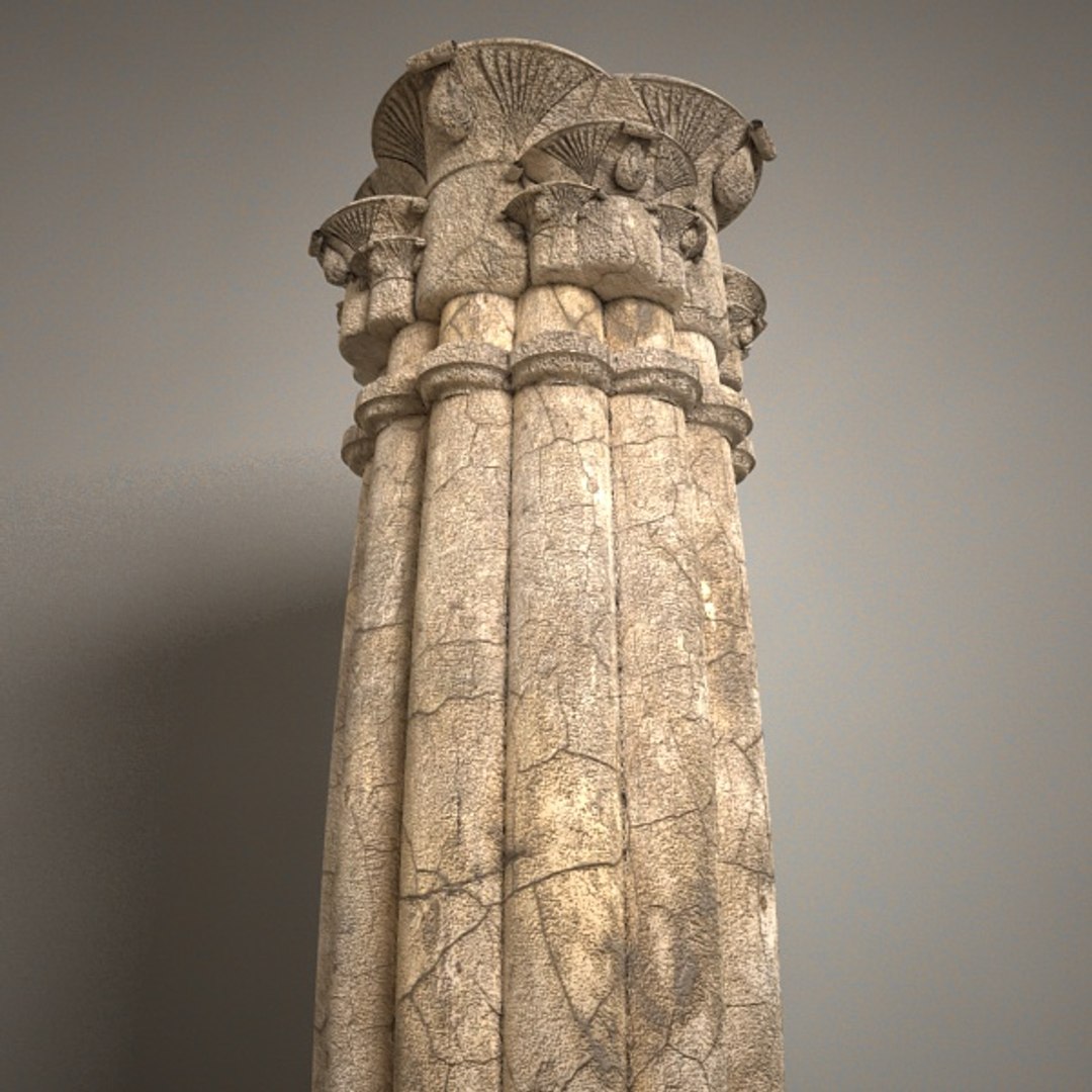 3d Stone Column