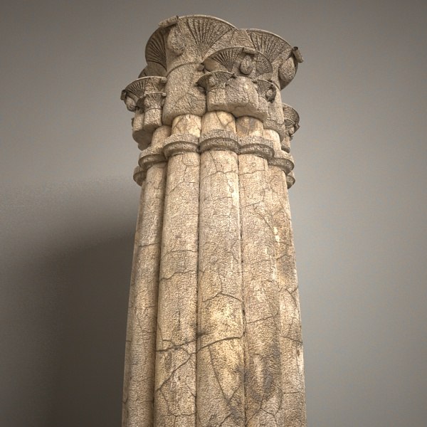 3d stone column