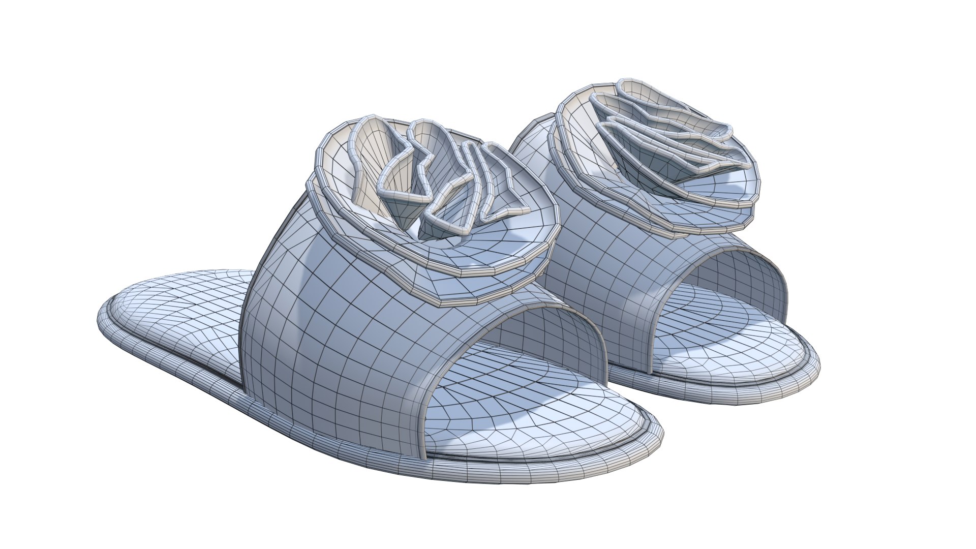Girl Slippers 3D Model - TurboSquid 2376936