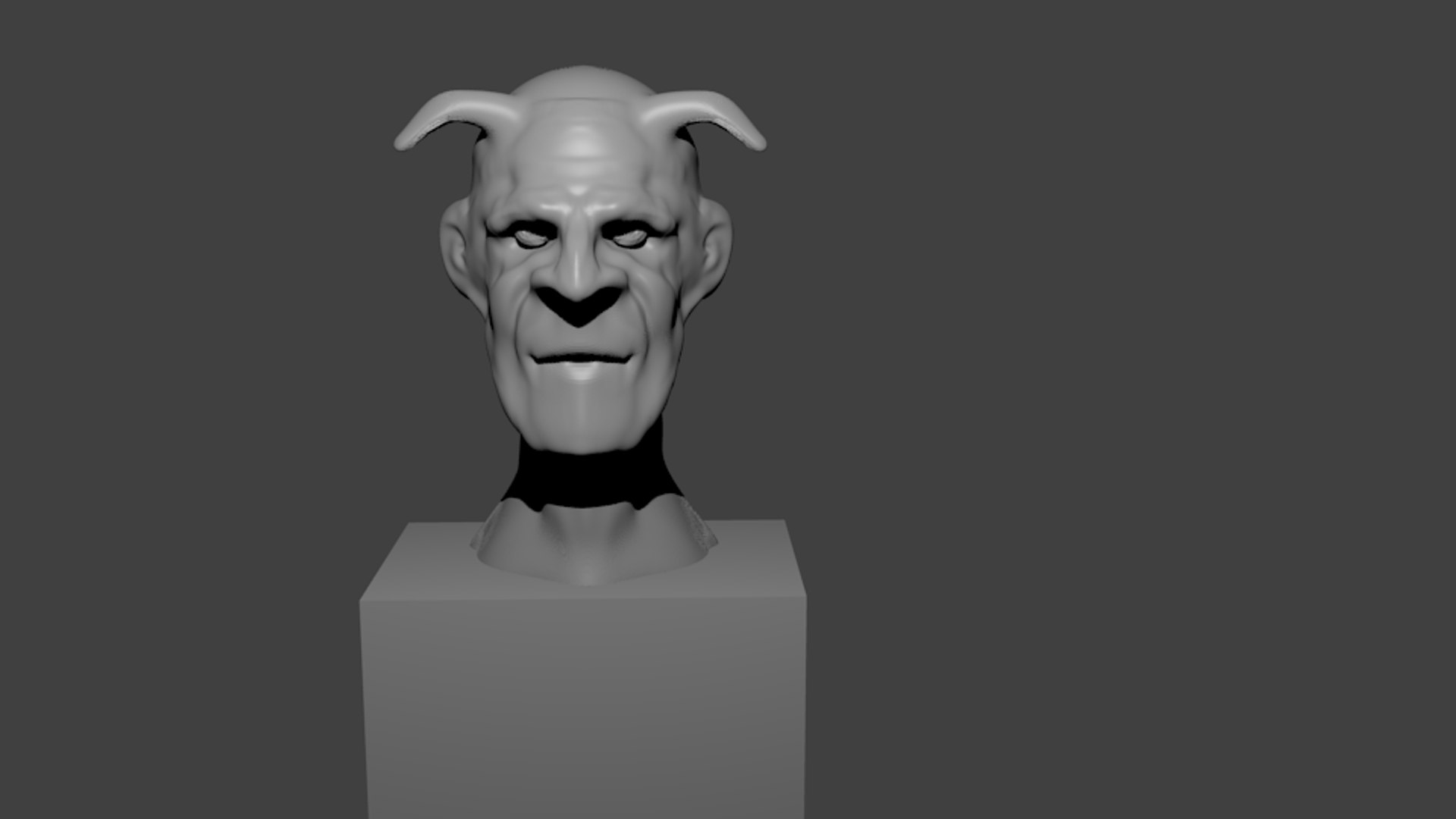 3D Model Devil Bust Sculpted - TurboSquid 1236735