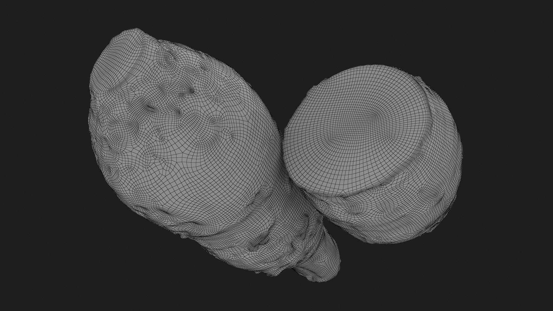 Whole And Half Taro 3D Model - TurboSquid 2206074