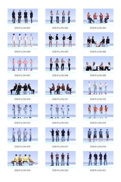 3D lo-poly people vol 1 model - TurboSquid 1156224