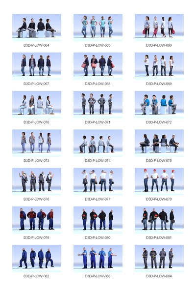 3D lo-poly people vol 1 model - TurboSquid 1156224