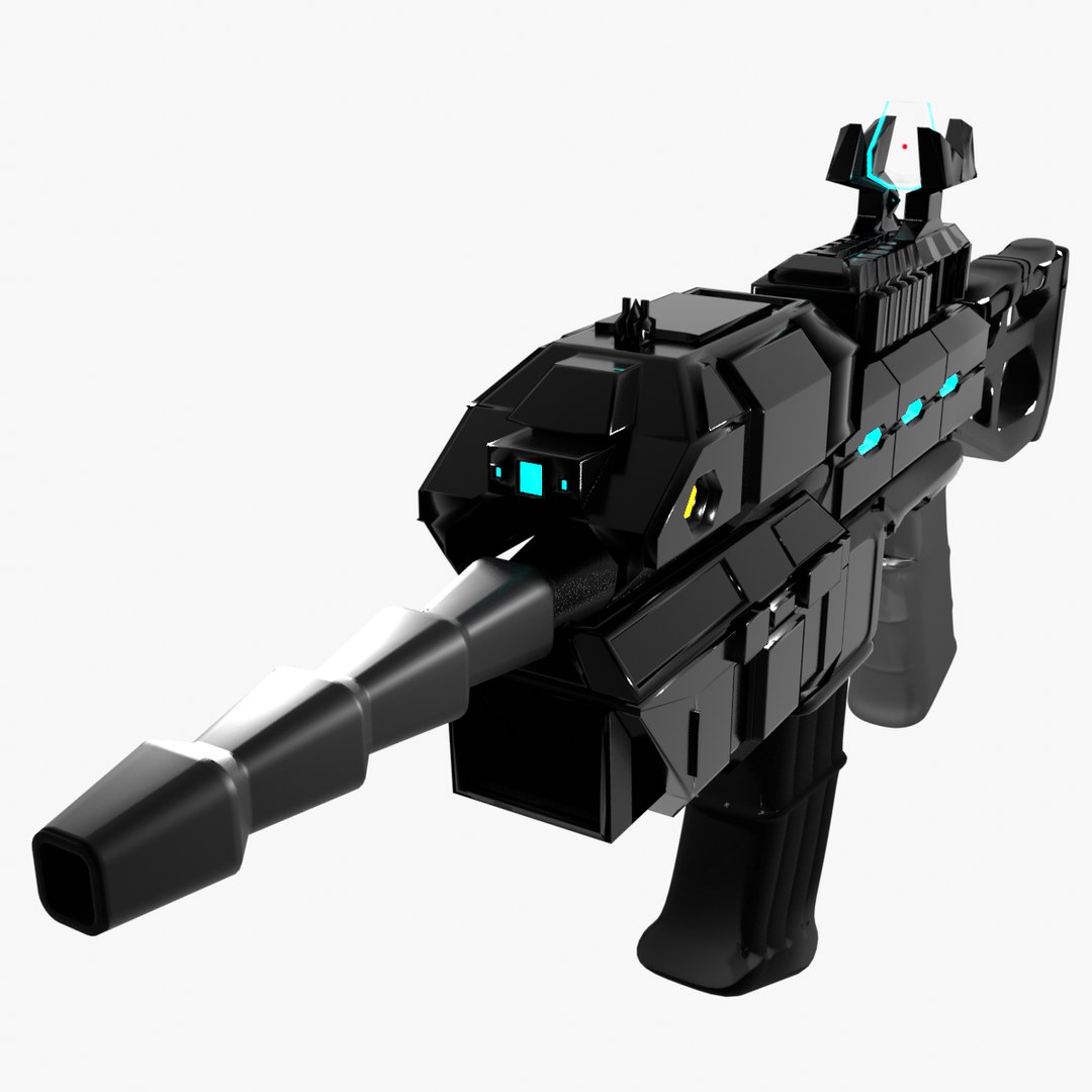 SciFi Rifle w Laser and Grenade Launcher model - TurboSquid 2064340