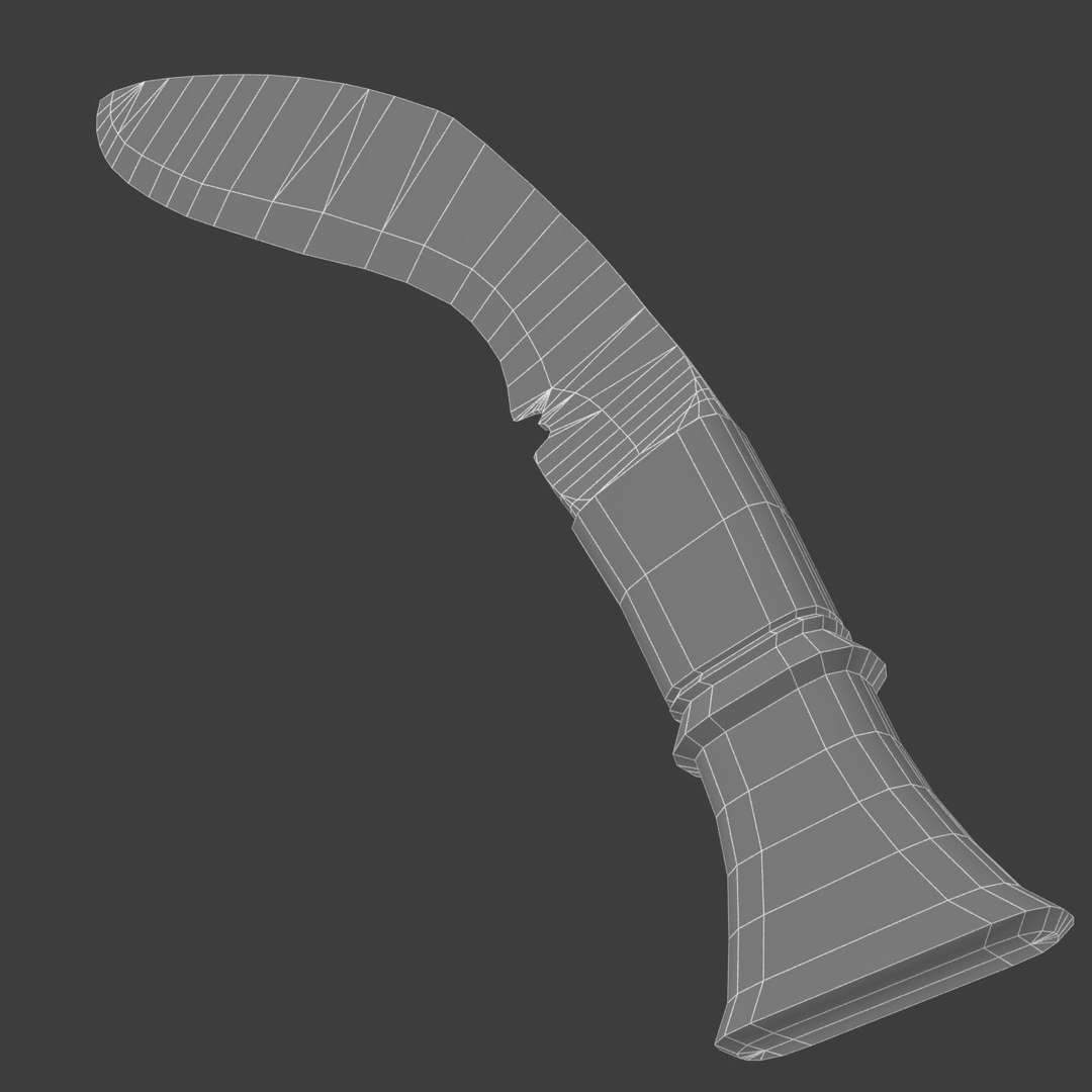 3d Nepalese Regimental Kukri Model