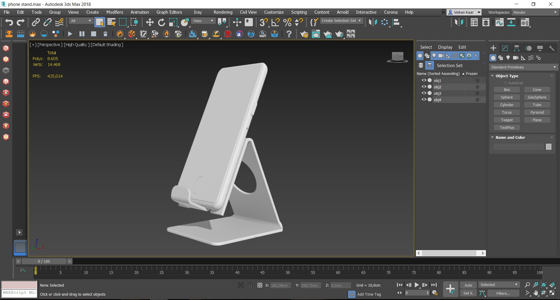 3D Mobile Phone Stand Model - TurboSquid 1257580