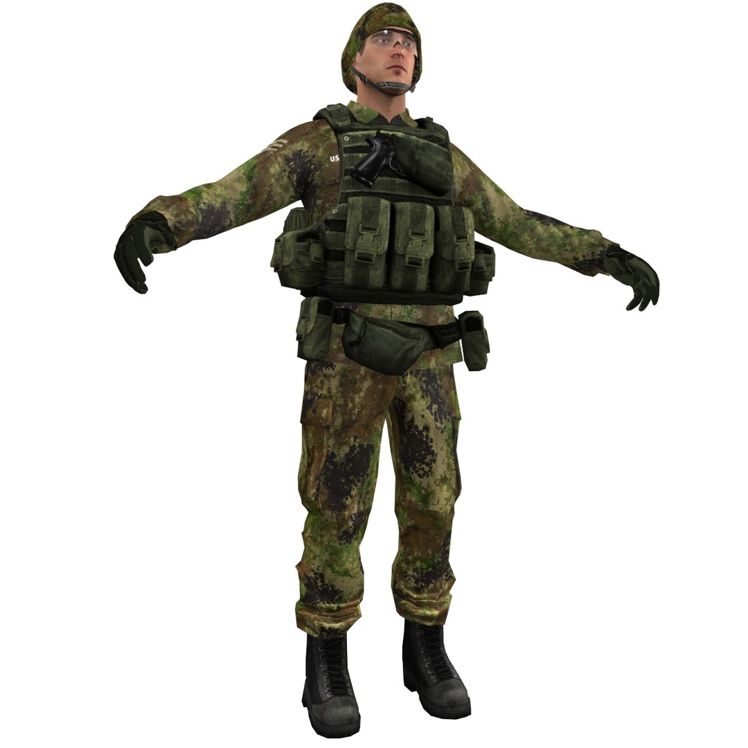Human Military 3d Max
