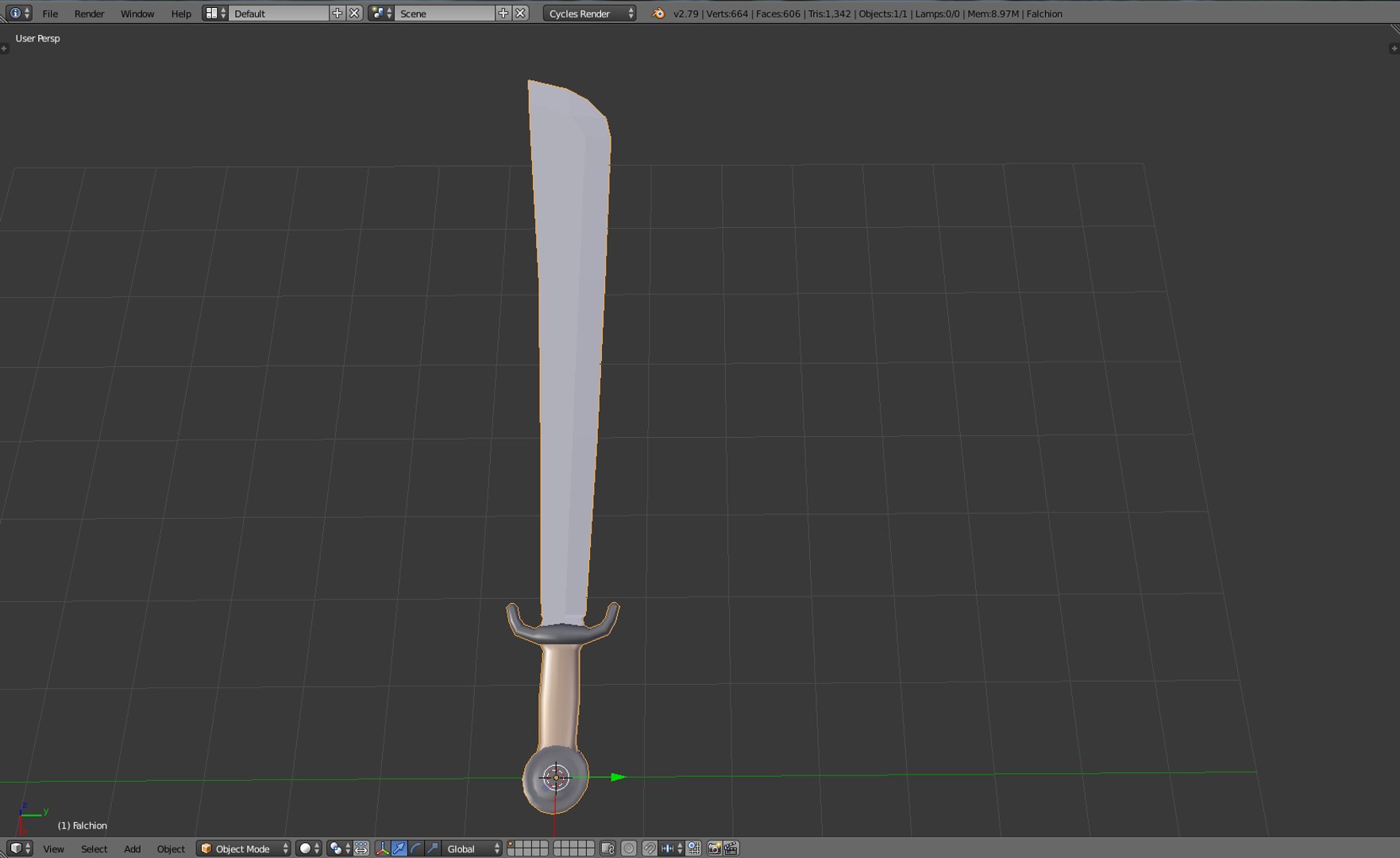 3D model kit 2 curved blades - TurboSquid 1263851