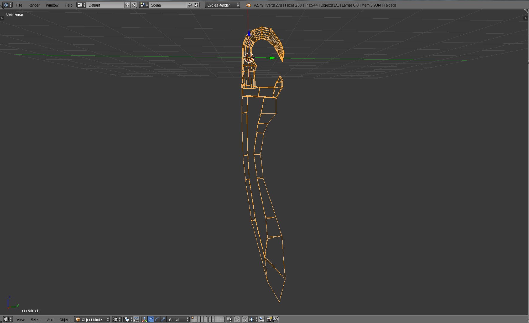 3D model kit 2 curved blades - TurboSquid 1263851