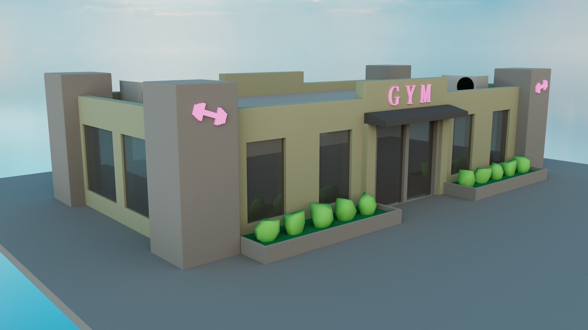 GYM Model - TurboSquid 2223119
