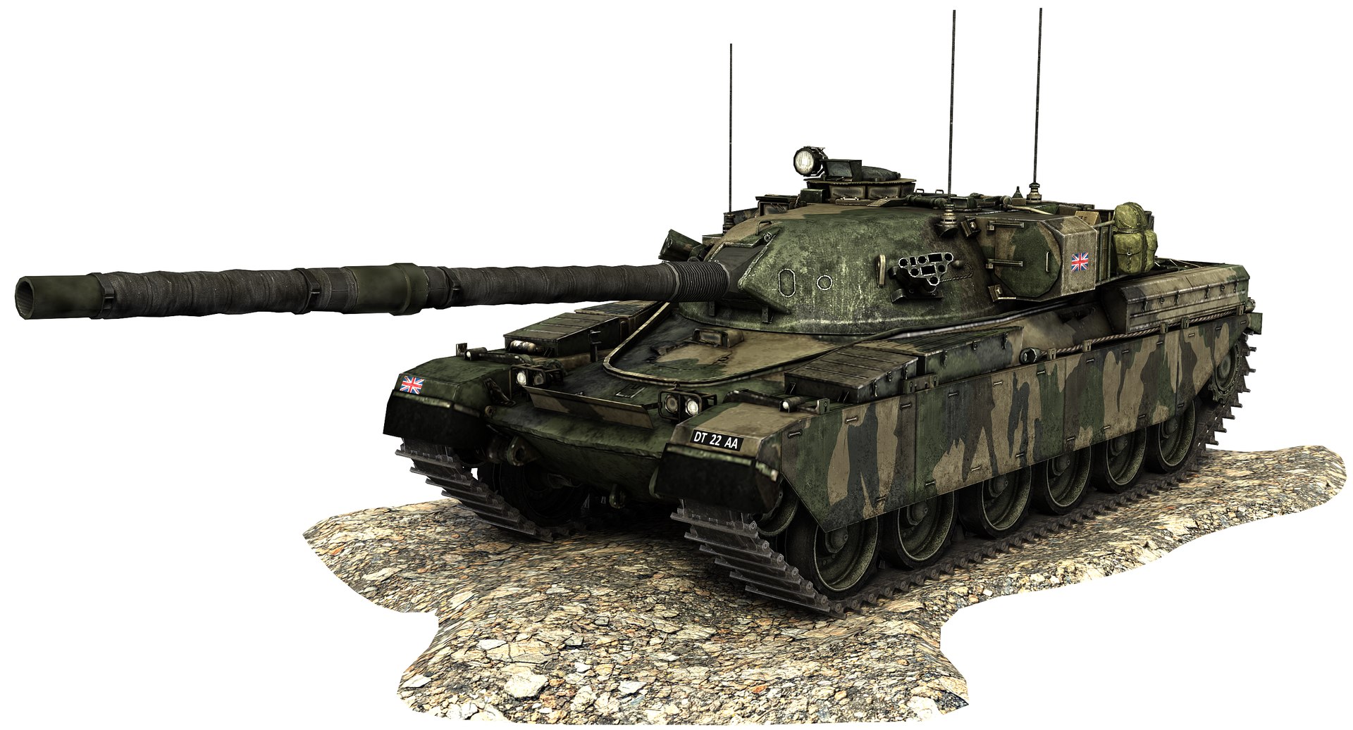 3d Model Chieftain Battle Tank United Kingdom