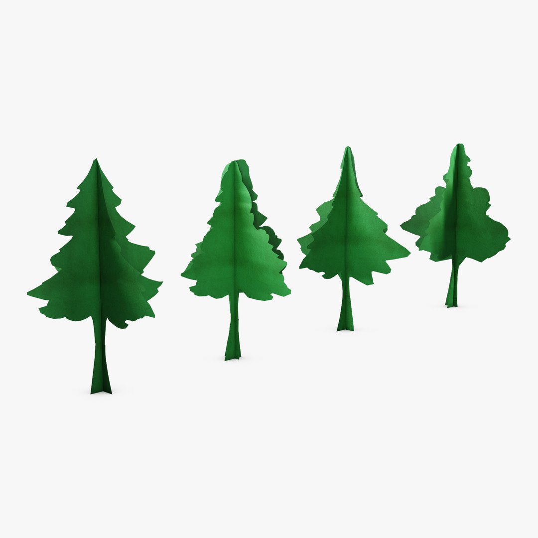 3D Model Conifer Tree Paper V - TurboSquid 1547983