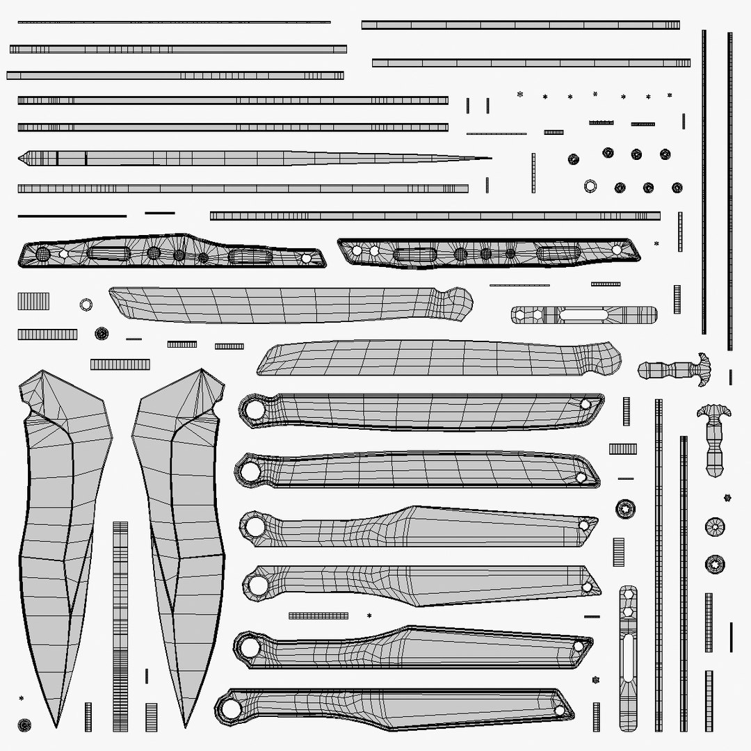 ButterflyKnife 01 M 3D Model - TurboSquid 2223003
