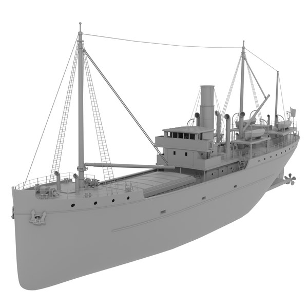 3D laker steam cargo steamer - TurboSquid 1571818