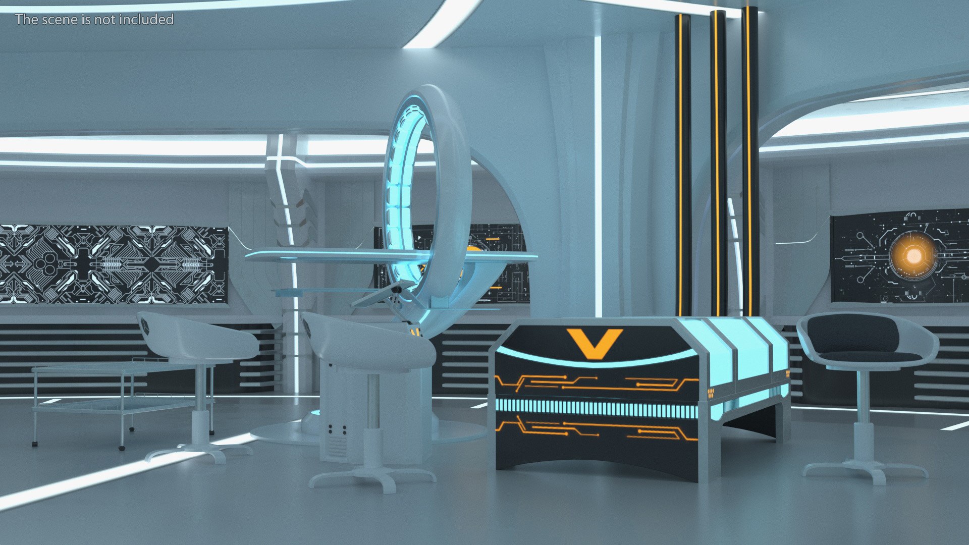 3D Futuristic First Aid Clinic Equipment - TurboSquid 2319818