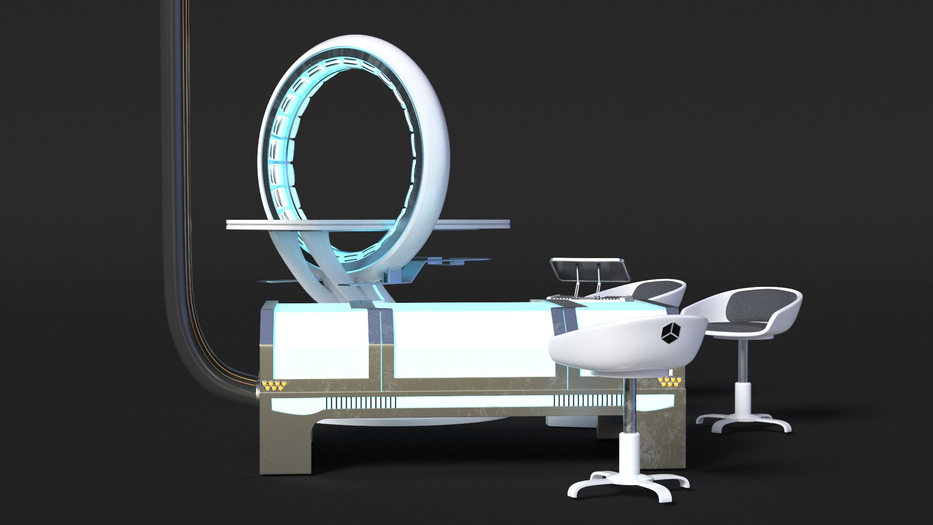 3D Futuristic First Aid Clinic Equipment - TurboSquid 2319818