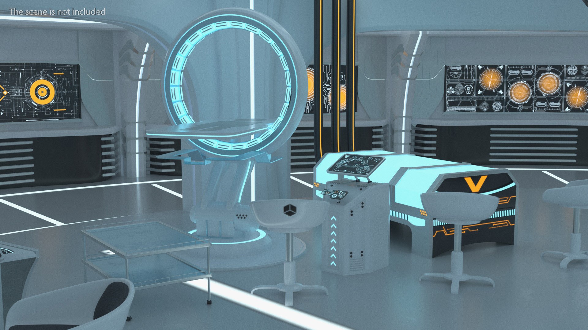 3D Futuristic First Aid Clinic Equipment - TurboSquid 2319818