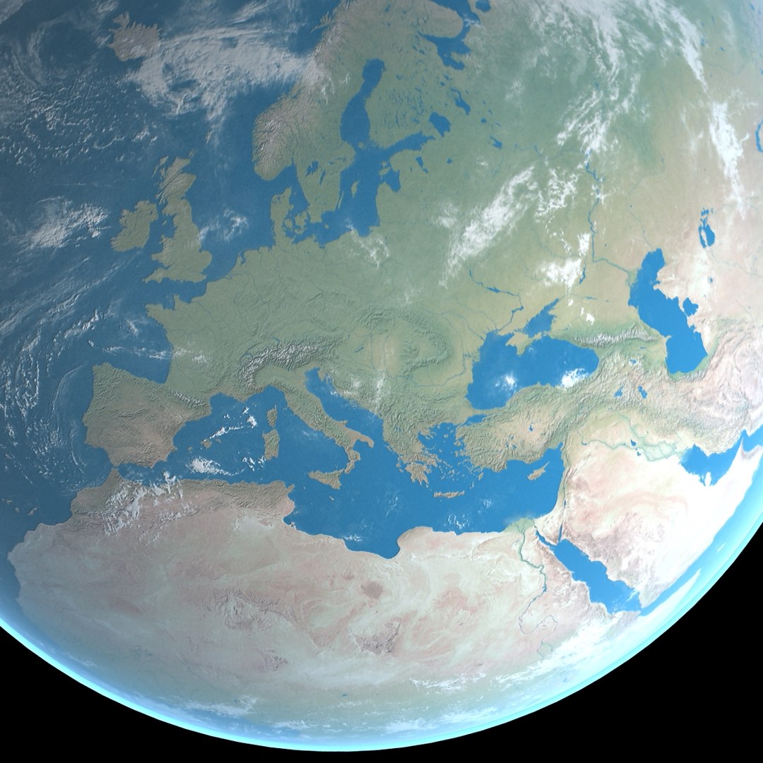 3d Realistic Earth Model