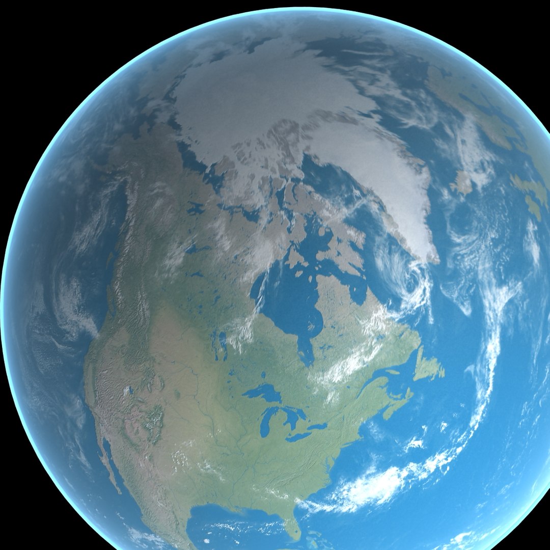 3d Realistic Earth Model
