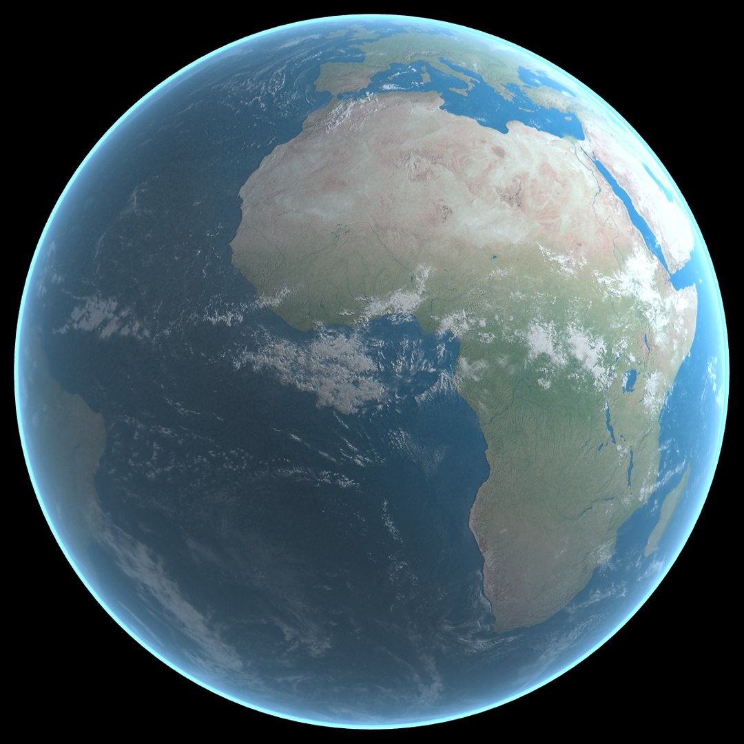3d realistic earth model