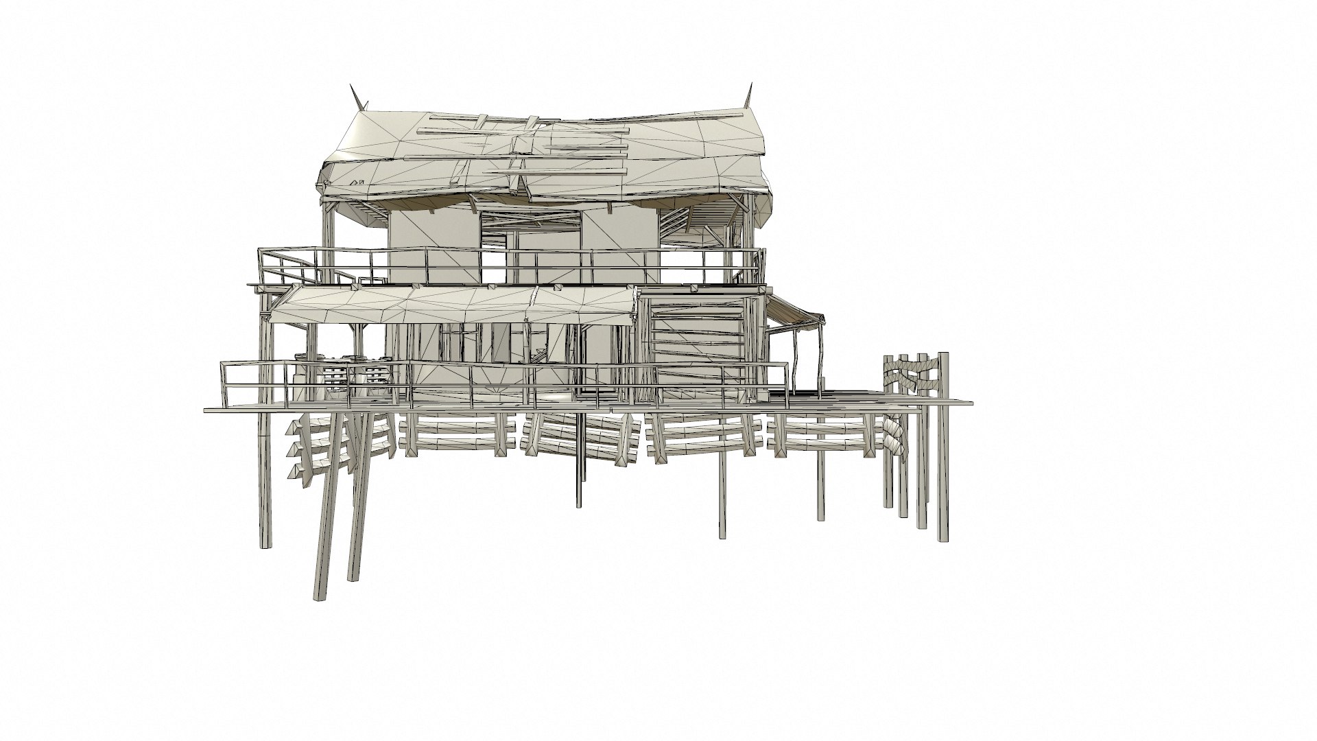Swamp House Pbr 3D Model - TurboSquid 1565471