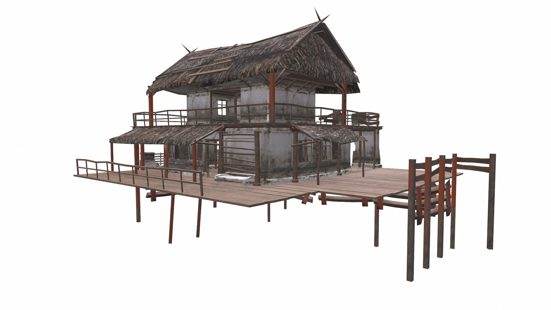 Swamp House Pbr 3D Model - TurboSquid 1565471