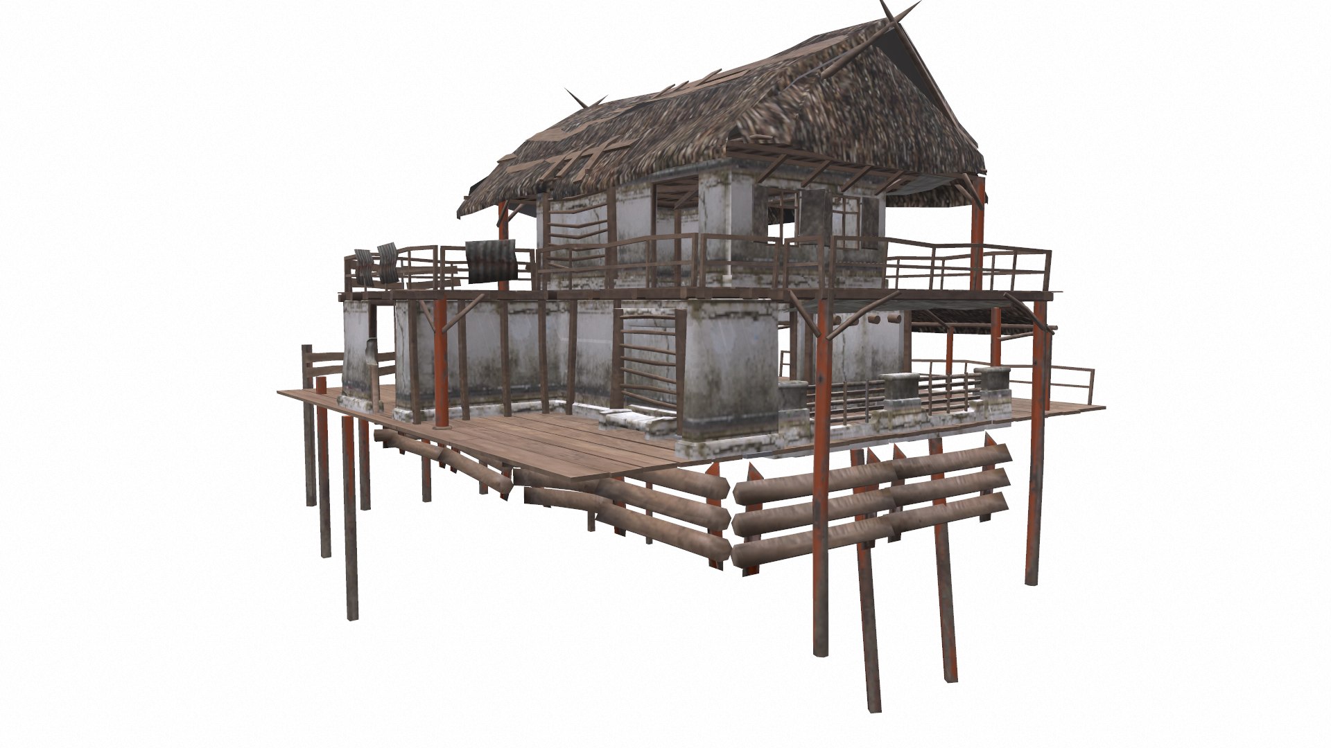 Swamp House Pbr 3D Model - TurboSquid 1565471