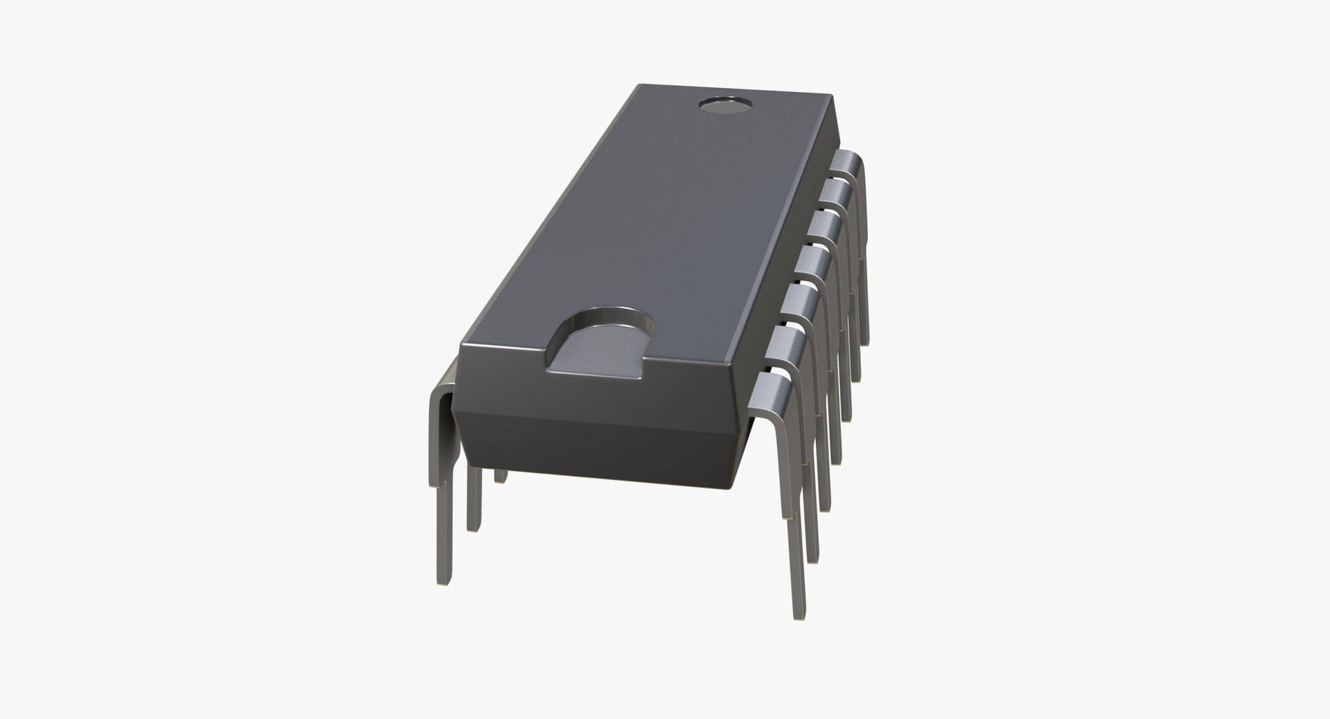 3D Electronic Chip DIP-14 Model - TurboSquid 1831257