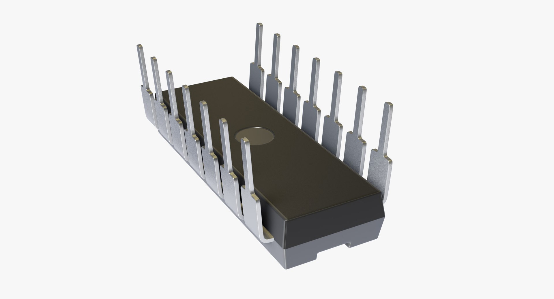 3D Electronic Chip DIP-14 Model - TurboSquid 1831257