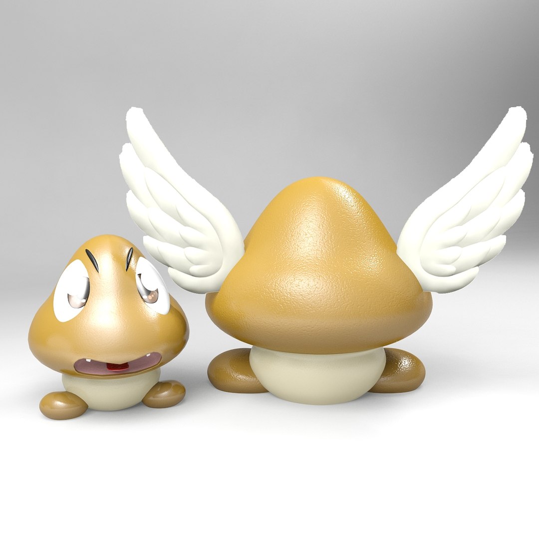 3d model creature goombas