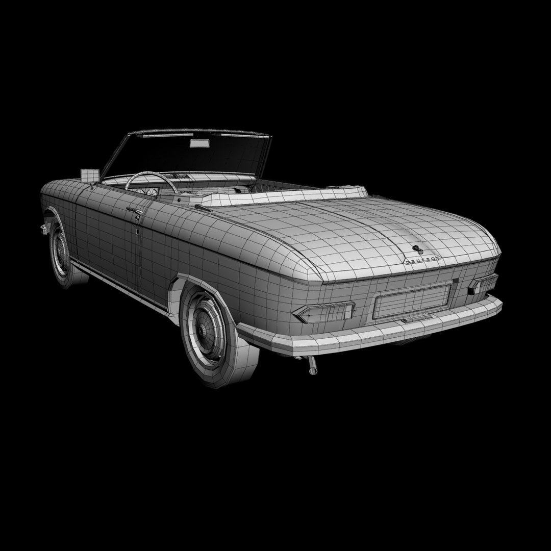 1966 Peugeot 204 Convertible 3D Model - TurboSquid 1557421