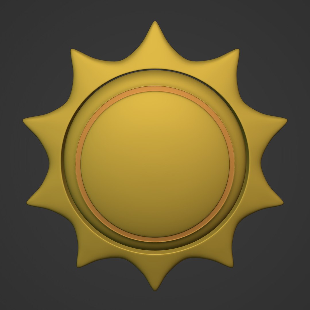 Cartoon Sun -- LowPoly Model - TurboSquid 1953809