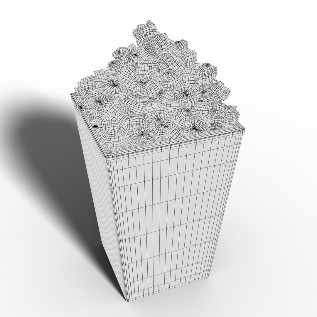 Popcorn 3D Model - TurboSquid 2084312