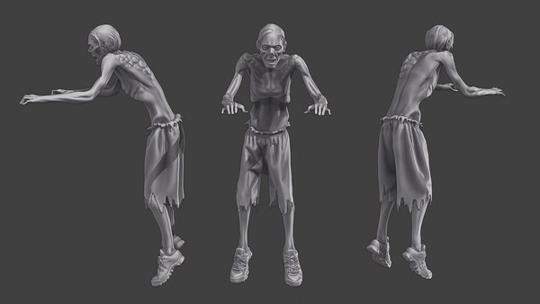 modelo 3d Casual Zombie CZ3 0003 - TurboSquid 1976638