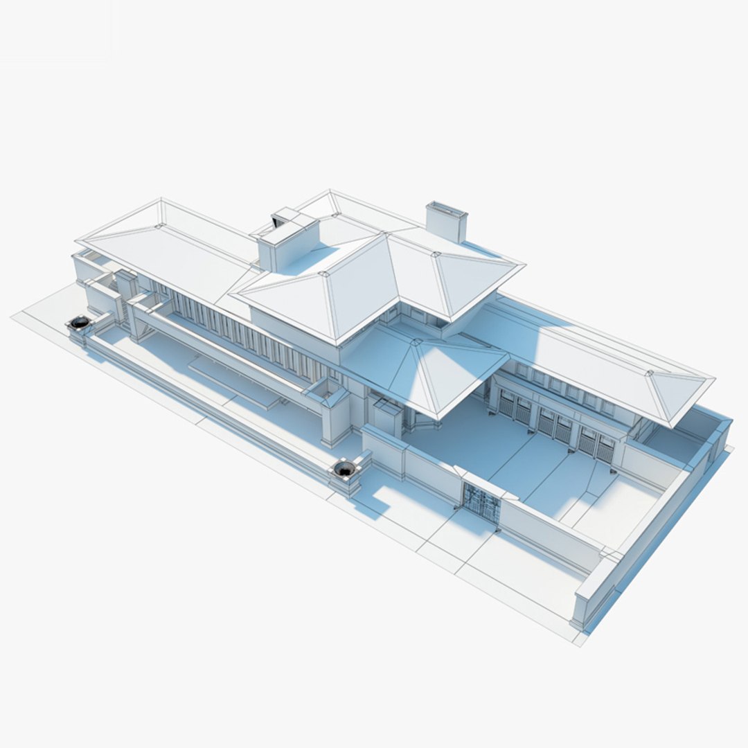 Robie house 3D model - TurboSquid 1651919