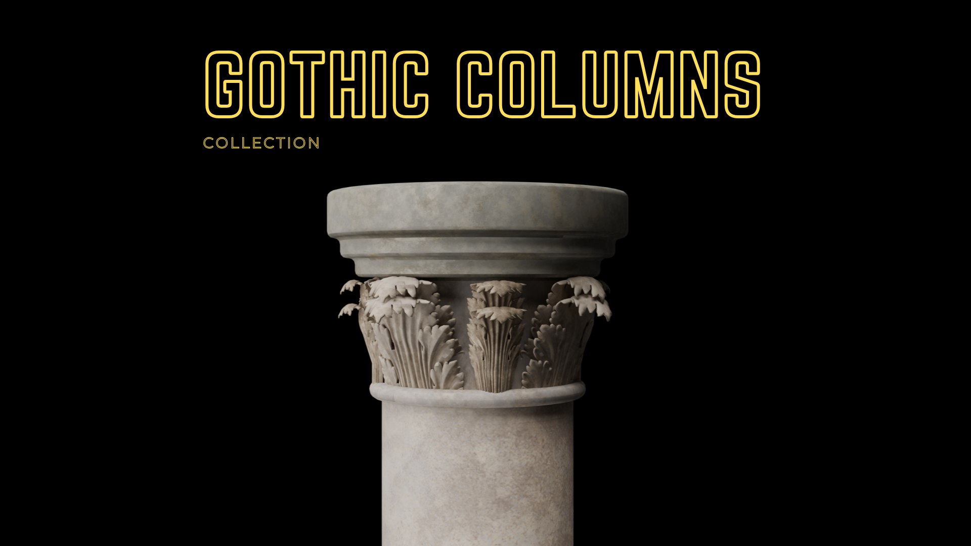 Gothic Column Collection Model - TurboSquid 2519996