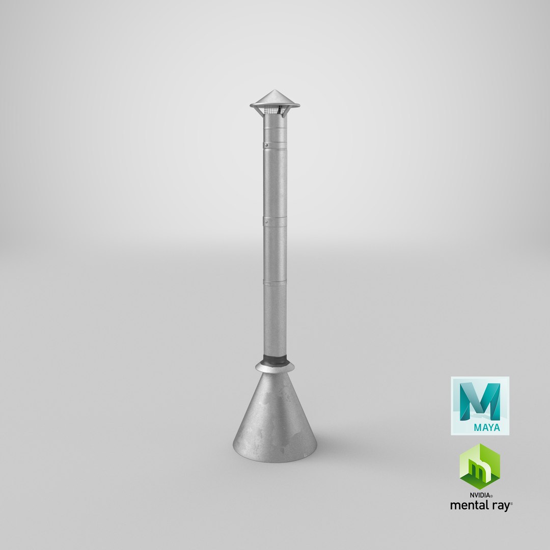 3D rooftop element chimney 01 - TurboSquid 1619093