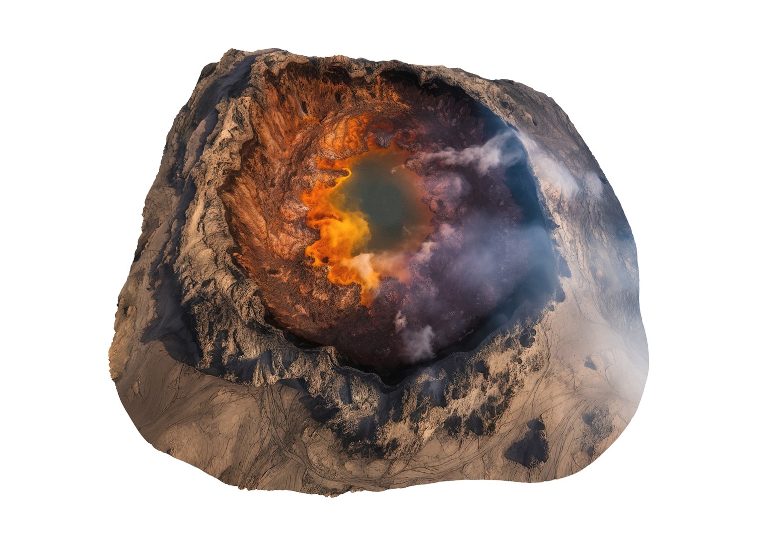 Mega Volcanoes Pack 9 3D Model - TurboSquid 2064639