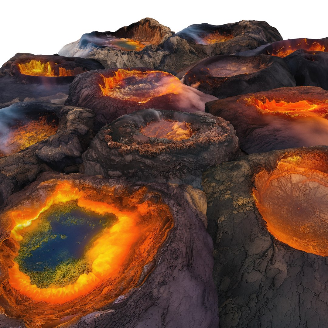 Mega Volcanoes Pack 9 3D Model - TurboSquid 2064639