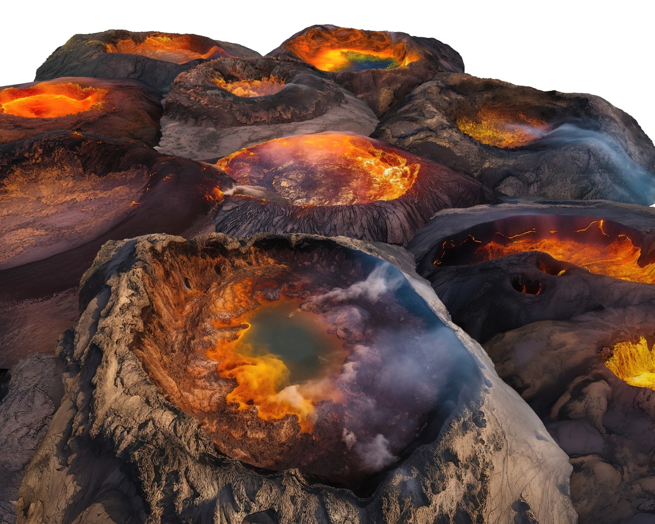 Mega Volcanoes Pack 9 3D Model - TurboSquid 2064639