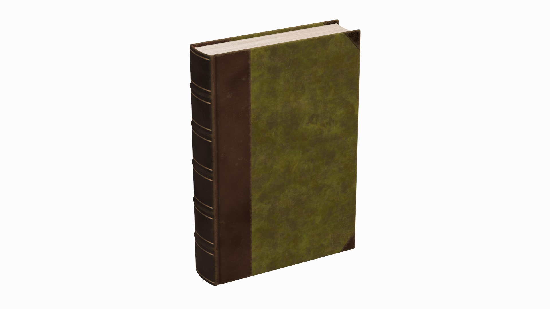 3D Model Hardcover Book Green - TurboSquid 2246354